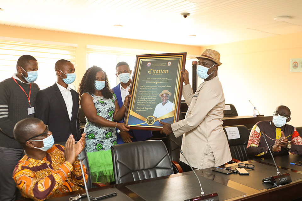 DESA Honours Vice-Chancellor and Two Others | University of Education ...